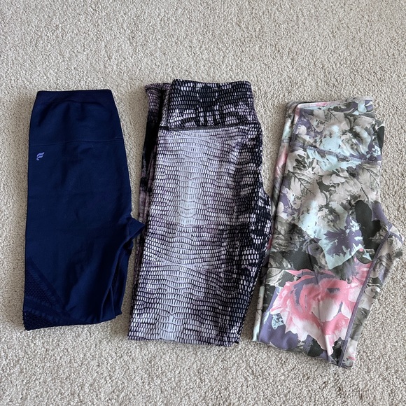 Fabletics | Pants & Jumpsuits | 3 Legging Bundlefabletics 9 Degree ...